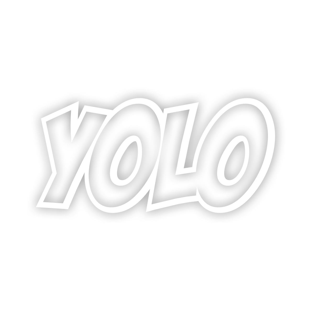 Yolo Sticker Decal Die Cut - Self Adhesive Vinyl - Weatherproof - Made ...