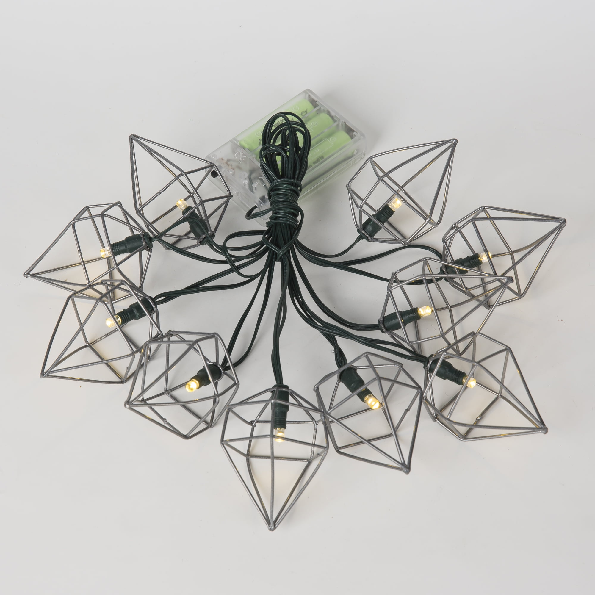 Metal Prism String Lights (12.8ft) - Walmart.com