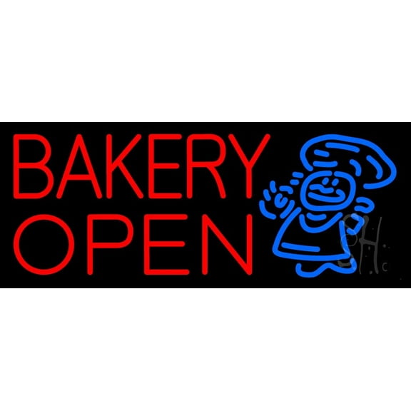 Grill Block Open LED Neon Sign 15 x 19 - inches, Clear Edge Cut Acrylic ...