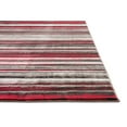Well Woven Amba Signature Stripes Modern Distressed Red Area Rug ...