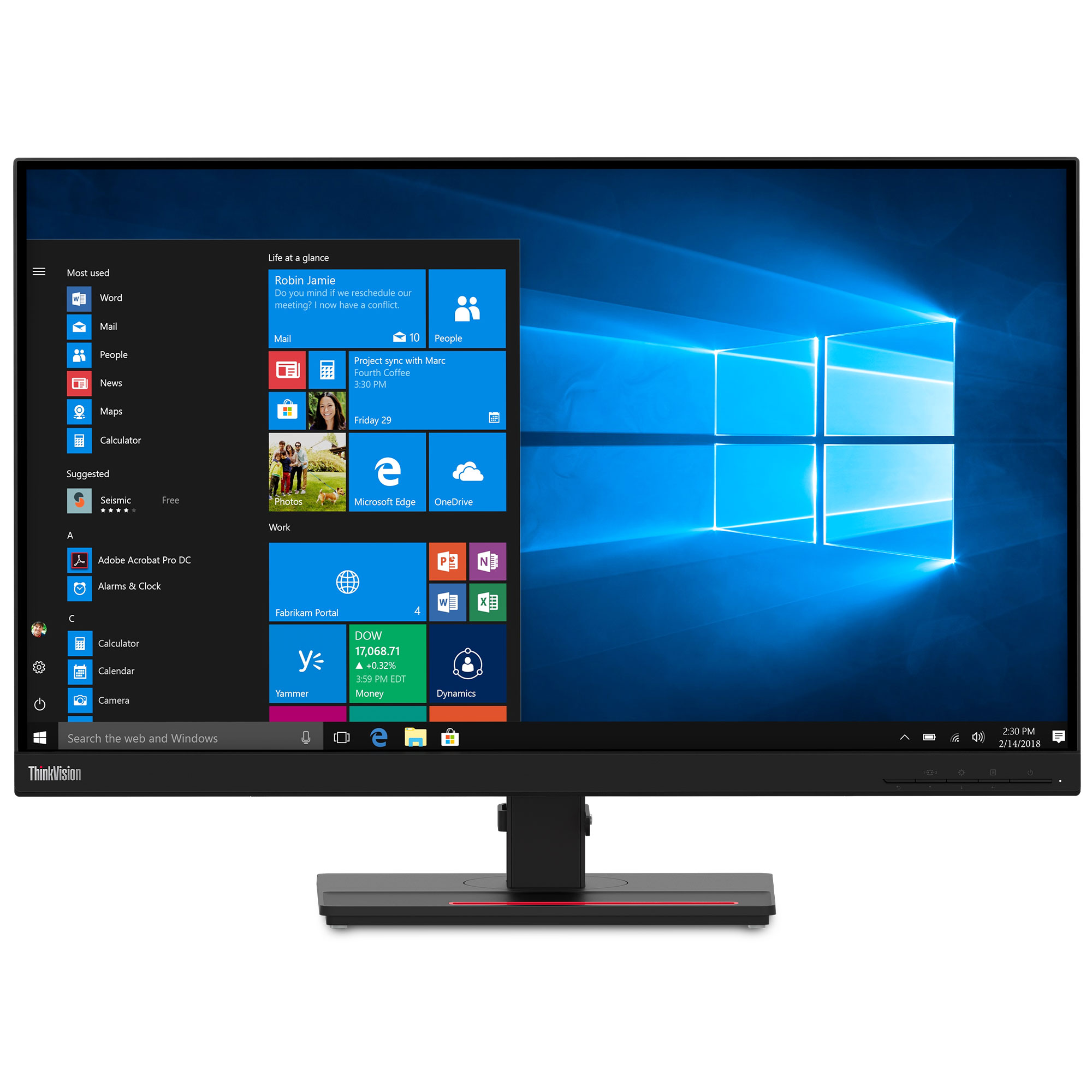 Lenovo ThinkVision 27 inch Monitor - T27h-2L - Walmart.com