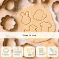 11pcs Easter Cookie Cutters, Rabbite egg Shapes Metal Cookie Cutters ...