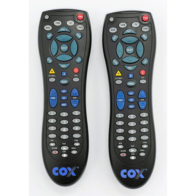 (2 Pack) Replacement Cox Remote Control URC-7810 For HD / DVR / Digital ...