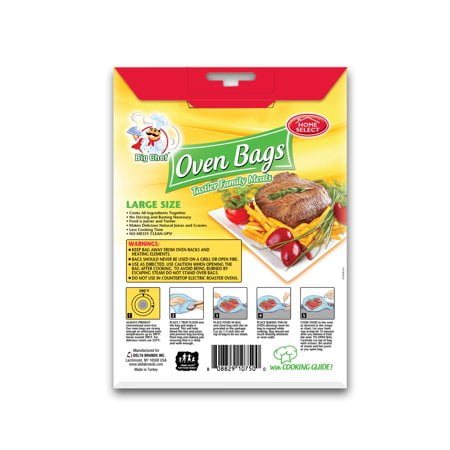 Home Select Oven Bags, Large Size, 4 Ct - Walmart.com