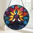 Circular Mandala Window Art – Decorative Glass Hanging - Walmart.com