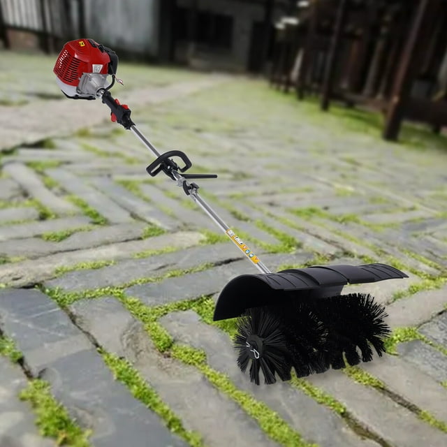 Miumaeov 2 Stroke Gas Power Sweeping Broom 2.3HP/1700W Hand Held Broom ...