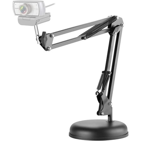 Webcam Stand, Boom Arm Stand with Base, Flexible Gooseneck, Compatible ...