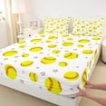 Castle Fairy Bright Softball Bed Sheets 4-Piece, Cartoon Ball Stars ...