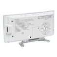 La Crosse Technology Curved White Corded Electric LED Alarm Clock with ...