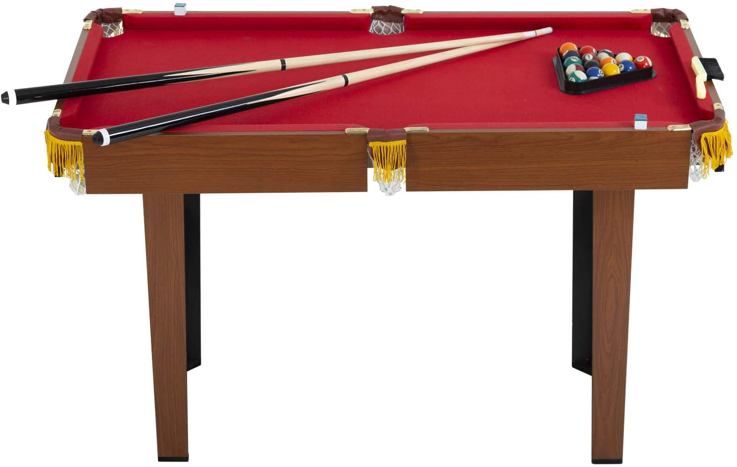 48-inch Indoor Billiard Table With 16 Balls 2 Sticks 2 Chalk, Brush And ...