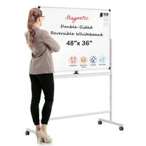 VUSIGN Large 48''x36'' Mobile Magnetic Double-Sided Reversible ...