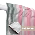Abstract Grey Swag Curtain Valance for Window 2 Panels Pink Mottled ...