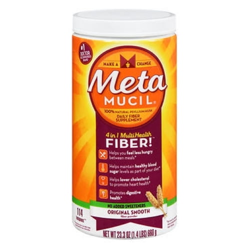 Suplemento de fibra Metamucil Smooth Texture Naranja sin azúcar ...