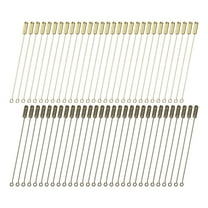 100-Pack Brooch Stick Pins, 2 Inch Copper Long Needle Eye Pin with ...