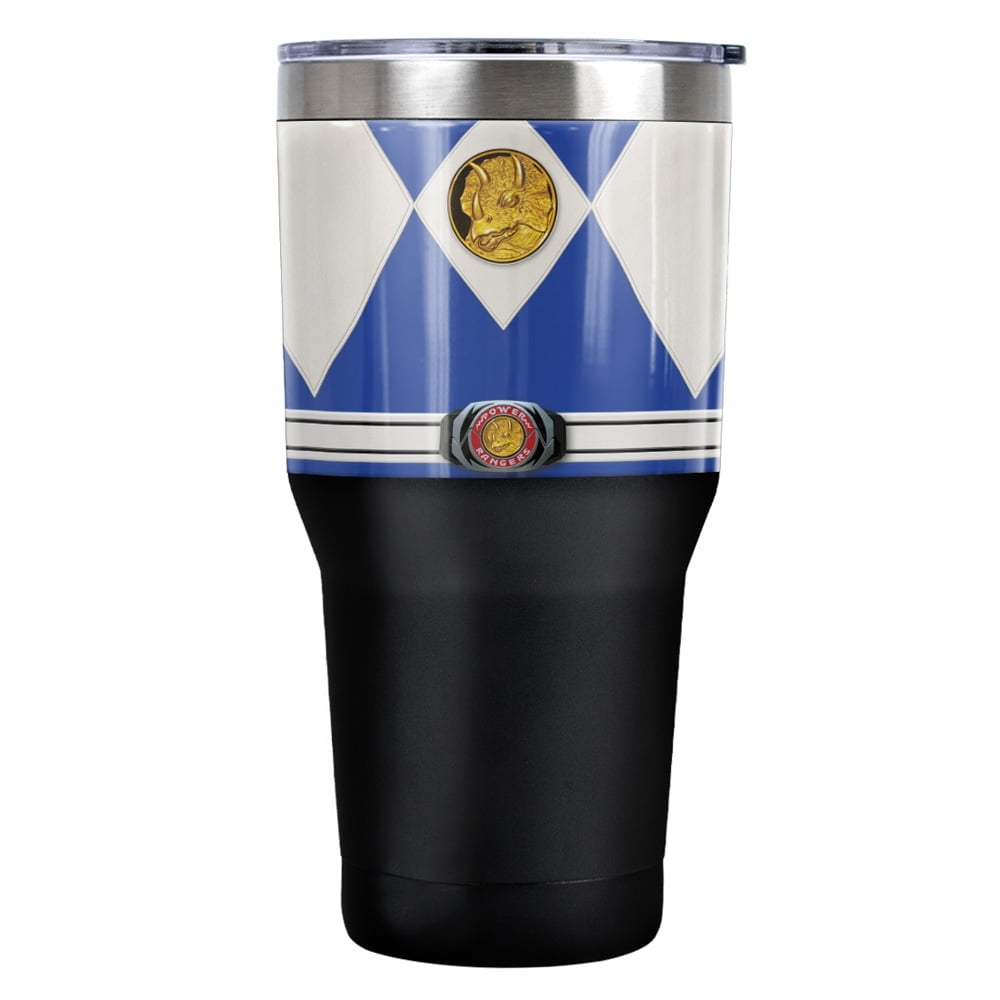 Power Rangers Blue Ranger Emblem Stainless Steel Tumbler 30 oz Coffee ...