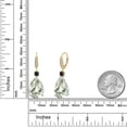 Gem Stone King 925 Silver and 10K Yellow Gold Green Prasiolite and ...