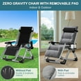 ABORON Zero Gravity Chair, Lawn Recliner, Reclining Patio Lounger Chair ...