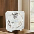 Impress 9 inch Small Square Desk Box Fan, Portable and Quiet, White ...