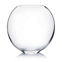WGV Clear Taper Down Block Vase - 3.5" Wide x 9" Height, Good quality ...