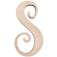6" Tall MDF Wood Letter S | 1/8" Thick | Wood Craft Letter | Starfish ...