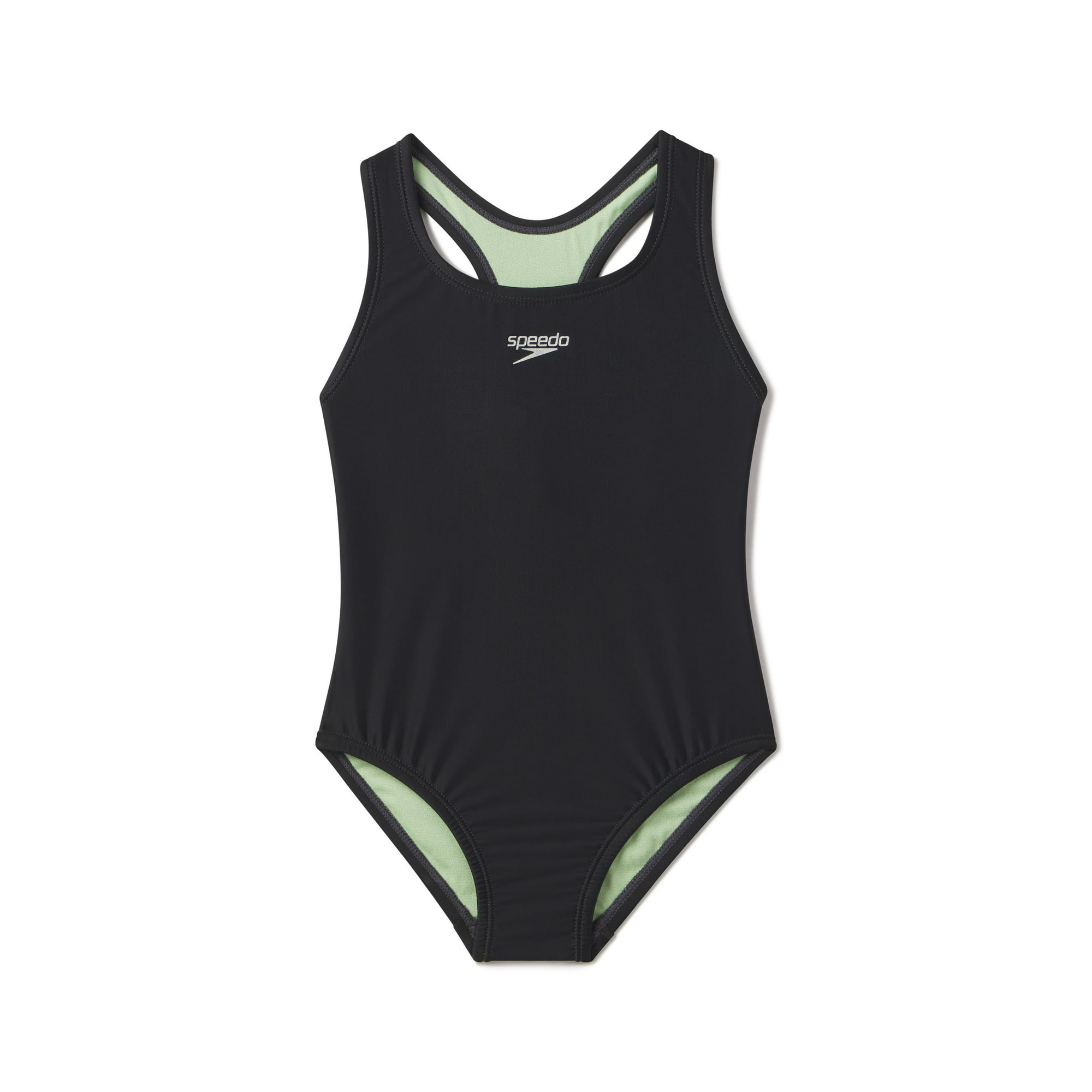 Click here for Speedo Girls Solid Racerback One Piece Thick Strap... prices