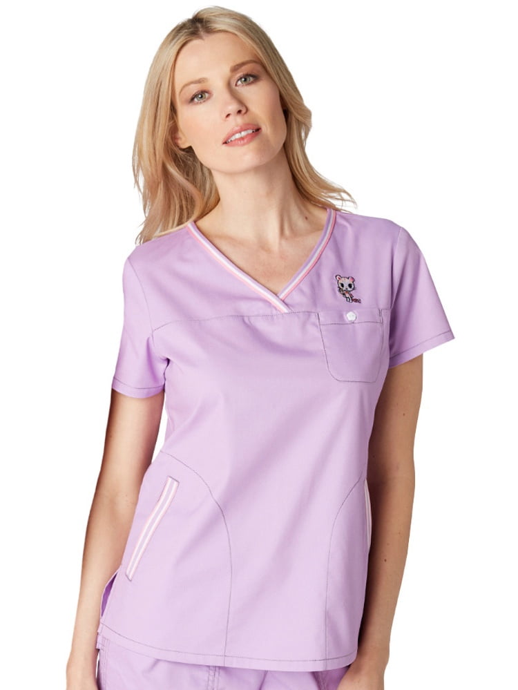 Clearance koi by tokidoki Women's Ashley Crossover V-Neck Solid Scrub ...