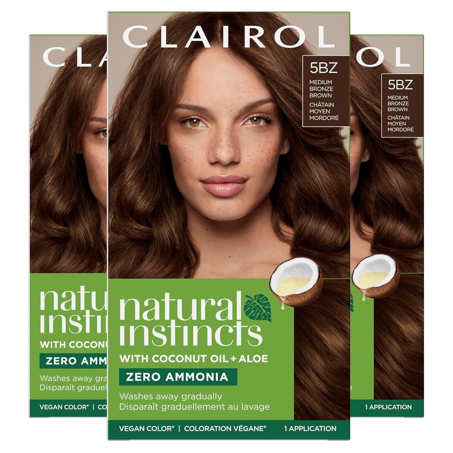 LMHF Natural Instincts Demi-Permanent Hair Dye, 5BZ Medium Bronze Brown ...