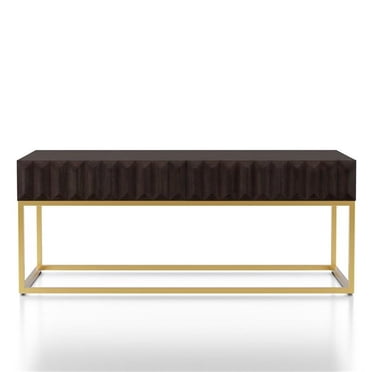 Safavieh Tilly 4-Piece Solid Rustic Coffee Table, Antique Brass ...