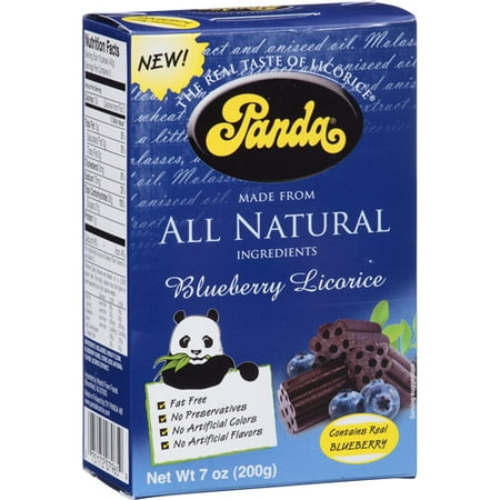 Panda All Natural Blueberry Licorice, 7 oz, (Pack of 12) - Walmart.com