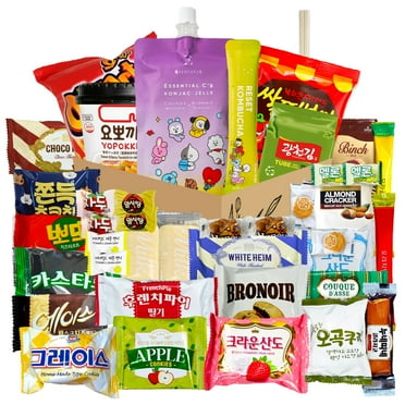 DOTORI SNACK BOX: 35 OKA4 Count Korean & Japanese Snack Gift Box ...