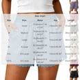 Ailaofu Women's Fashion Solid Color Shorts, Elastic Waist Casual Summer ...
