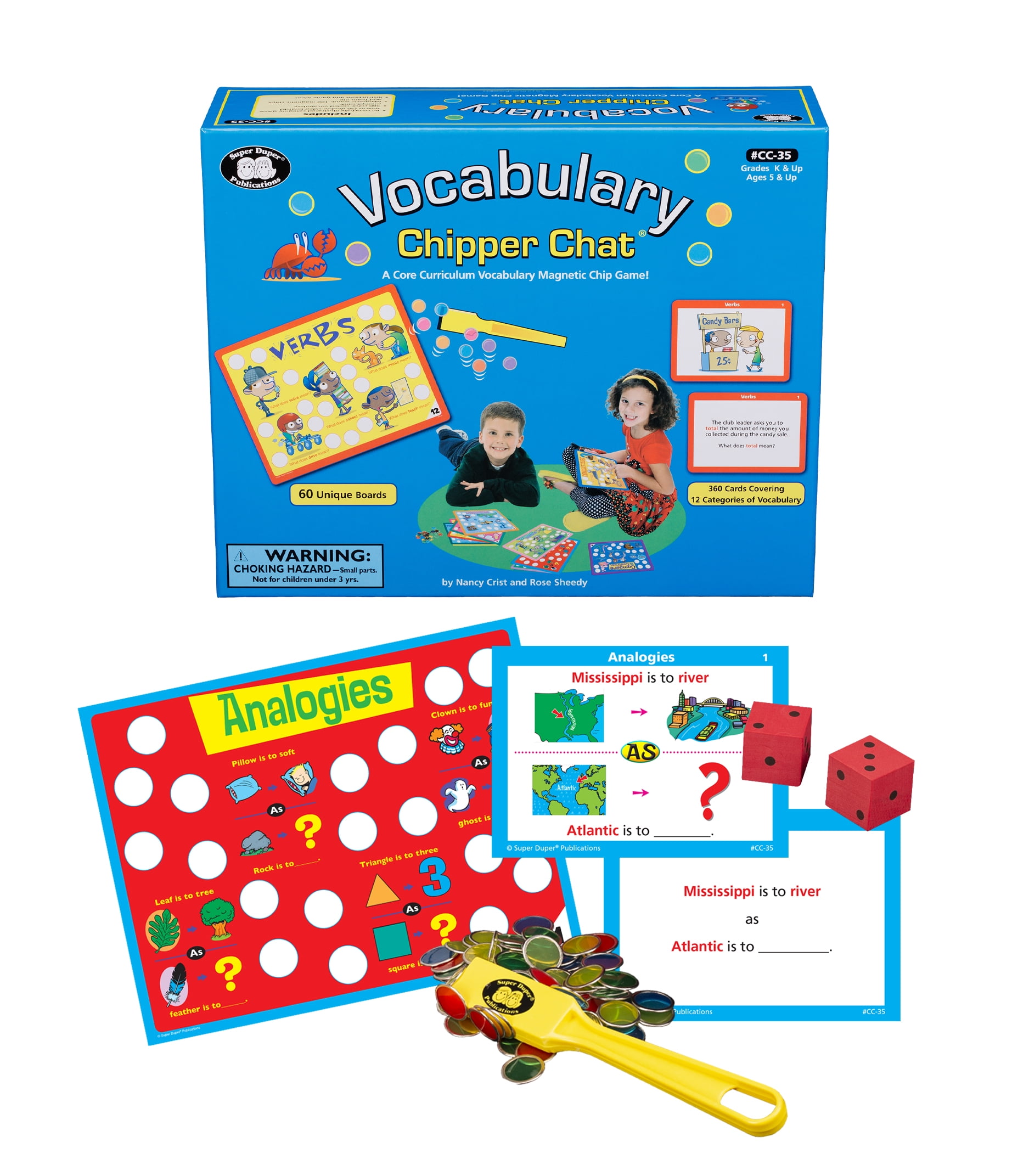 Super Duper Publications | Vocabulary Chipper Chat Magnetic Game ...