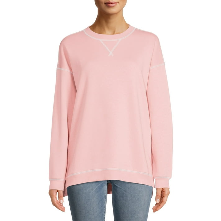 Time and Tru Women's Tunic Sweatshirt - Walmart.com