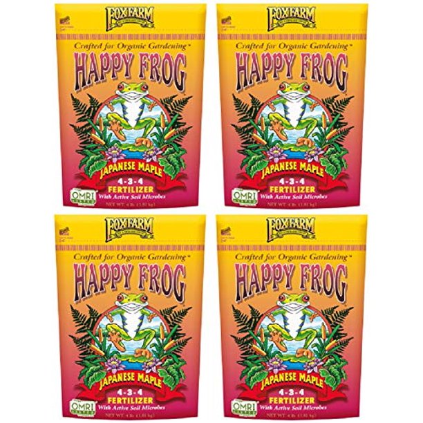 FoxFarm FX14660 4 lb Happy Frog Japanese Maple Fertilizer Pack of 4 ...