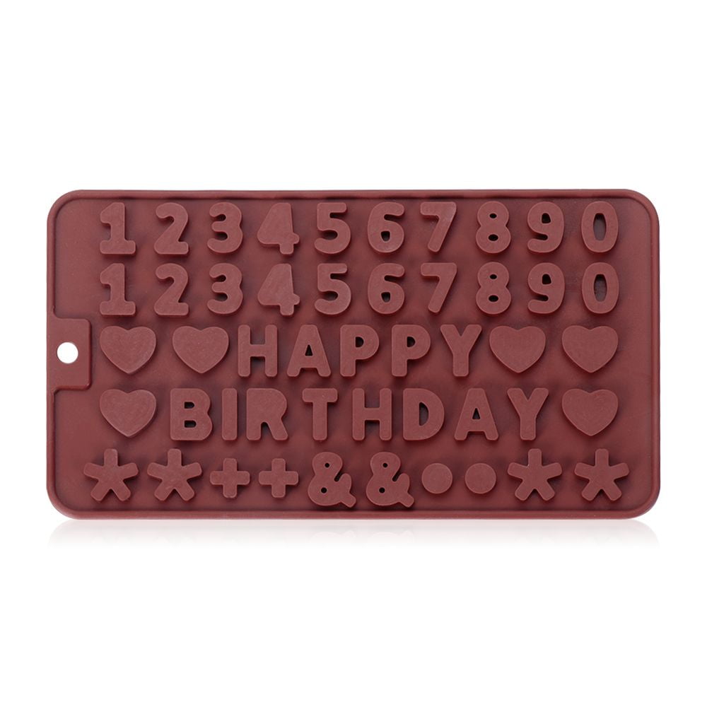 Candy Jelly Number Letter Truffle Chocolate Mould Cake Molds Baking ...