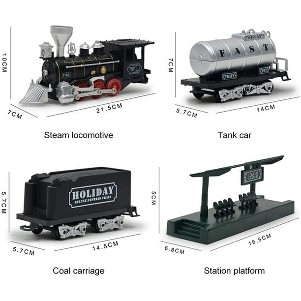 Simulated Retro Track Train Set Electric Train Sets with Light and ...