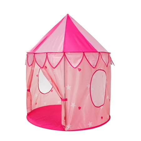 Princess Castle Play Tent for Kids. With Multi-Coloured Star Lights and ...