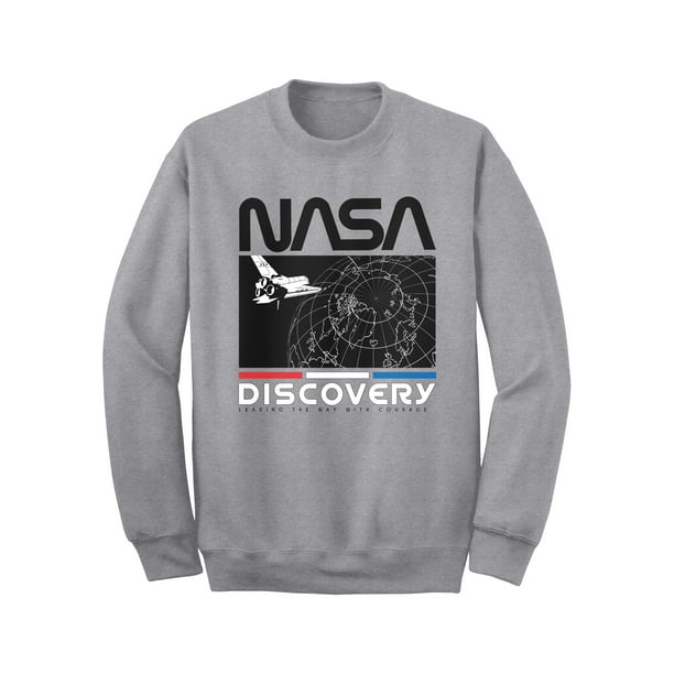 NASA - NASA Discovery Men's Graphic Long Sleeve Fleece Pullover, up to ...
