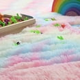 Arogan Super Soft Rainbow Area Rugs For KLids, Colorful Shaggy Carpet ...