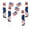 Uncle Sam Metal Yard Stakes, Set/4 by Maple Lane Creations - Walmart.com