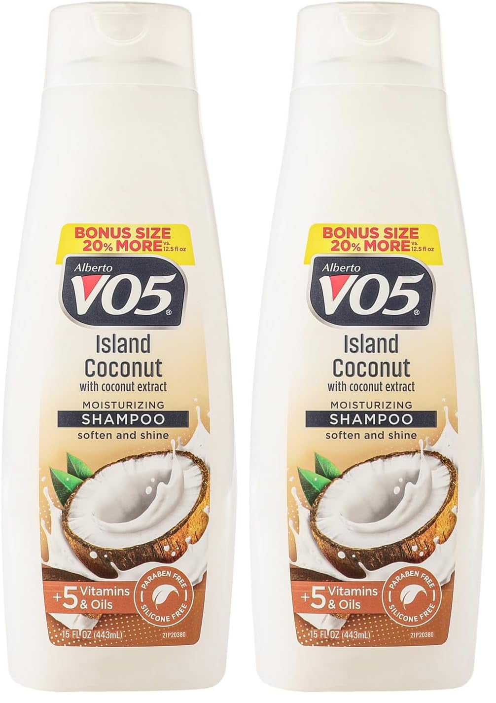 Champú hidratante Alberto VO5 Island Coconut, 450 ml (paquete de 2 ...