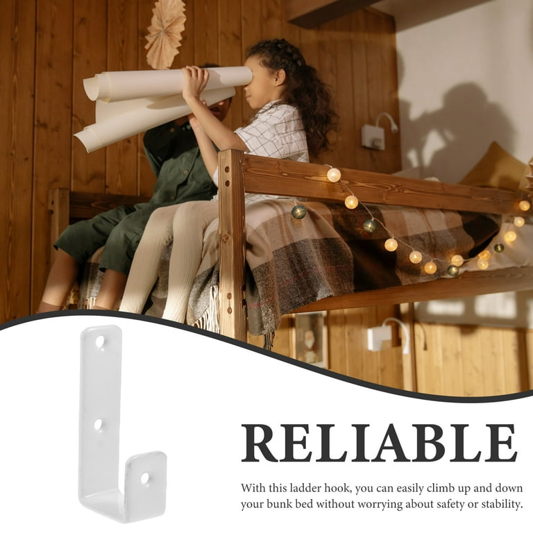 Bunk Bed Bracket Hooks Hardware 4Pcs Wood Bed Rail Hook Plates For