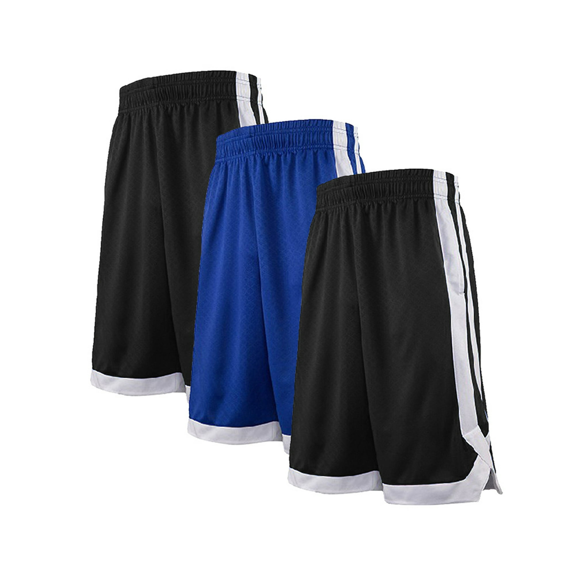 Click here for Toptie 3 Pack 2-Tone Basketball Shorts For Men Wit... prices