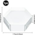 Clear Polished Acrylic Polygon Display Block 3" x 2.6" x 1" Hexagon ...
