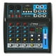 Pyle 4 Channel Bluetooth Sound Board Mixer System for DJ Studio Audio ...