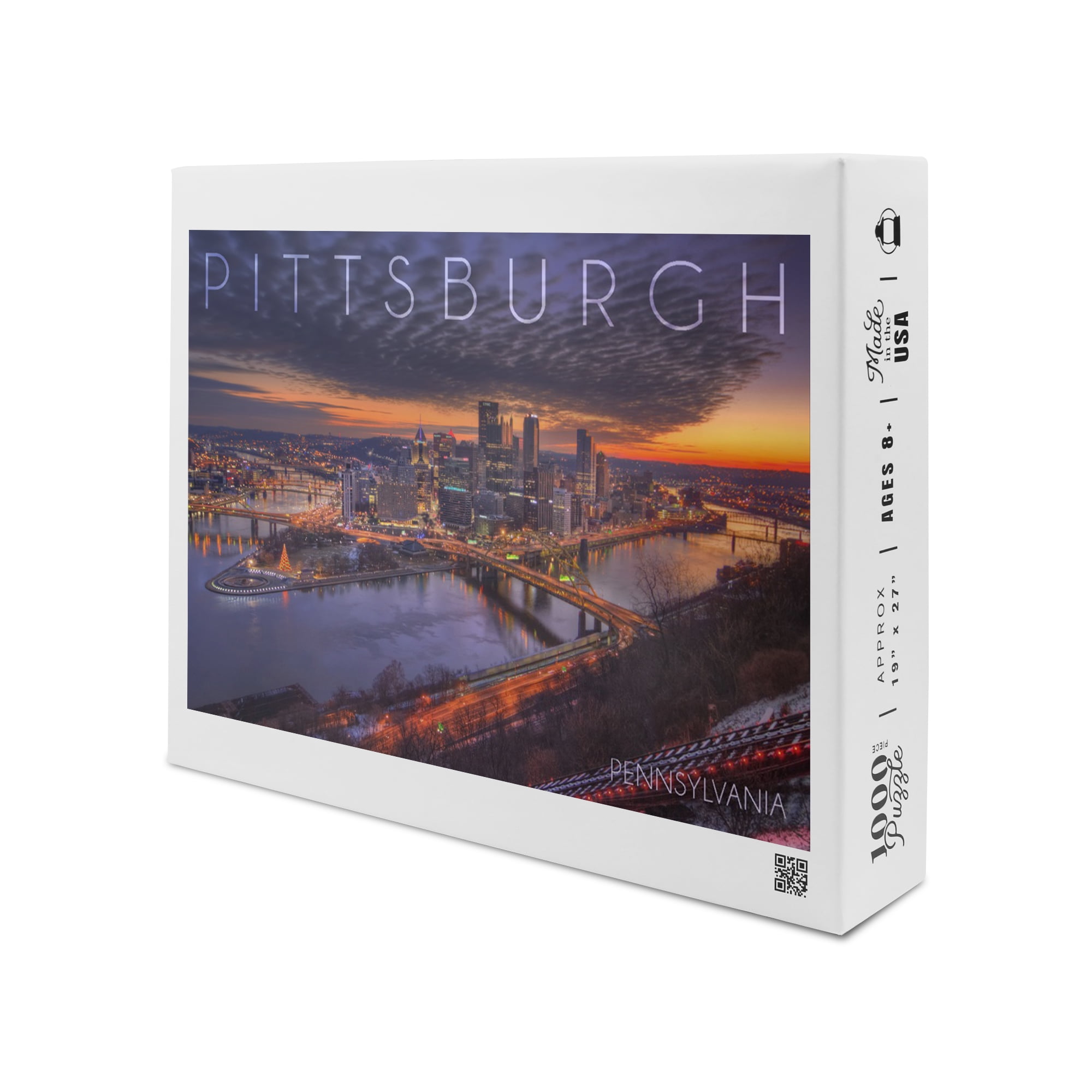 Pittsburgh, Pennsylvania, Winter Sunrise (1000 Piece Puzzle, Size 19x27 ...