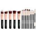 Cosmobella - Premium Synthetic Kabuki Makeup Brush Set (14Pcs ...