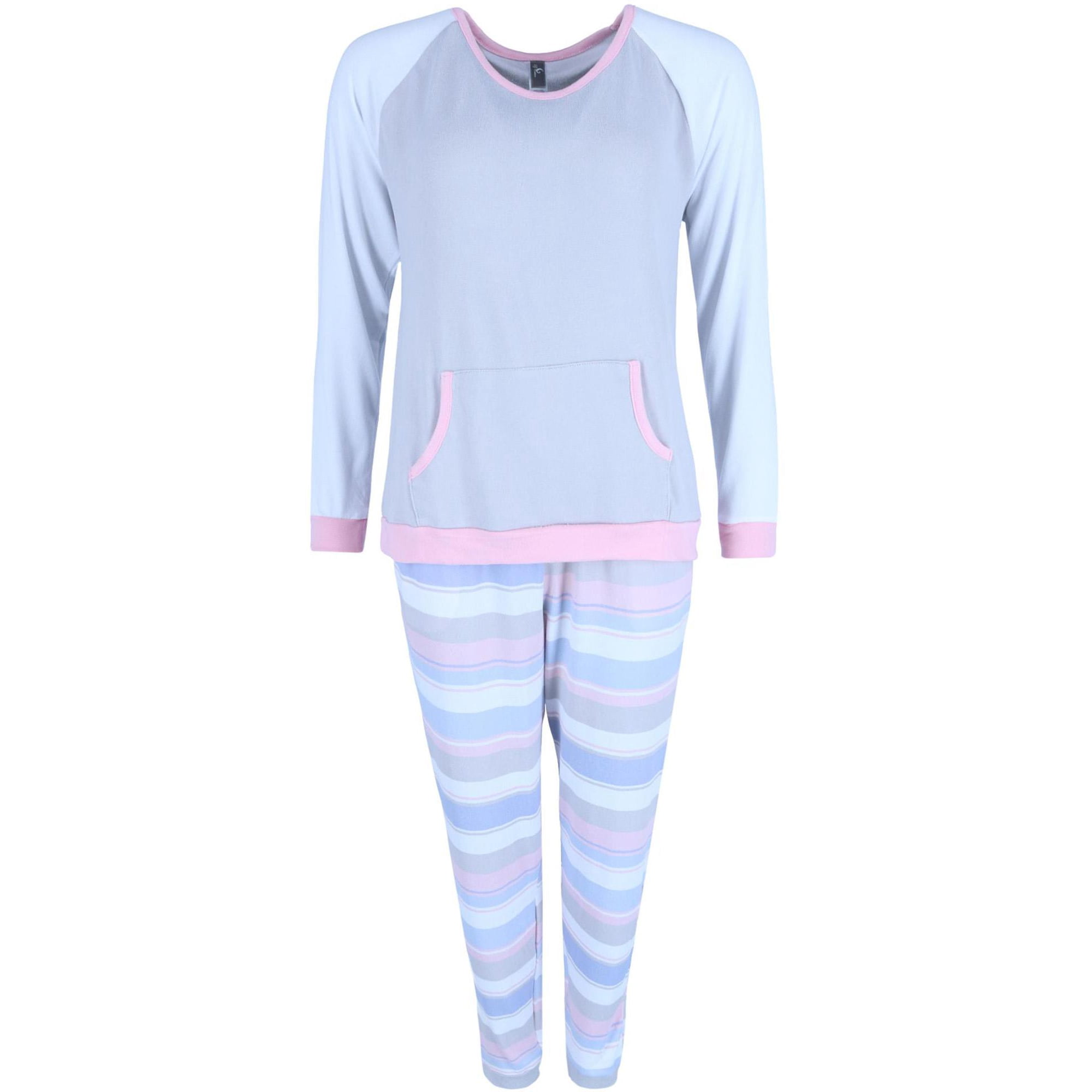 Click here for Pj Couture Stripe Print Jogger Pj Set (Womens Plus... prices