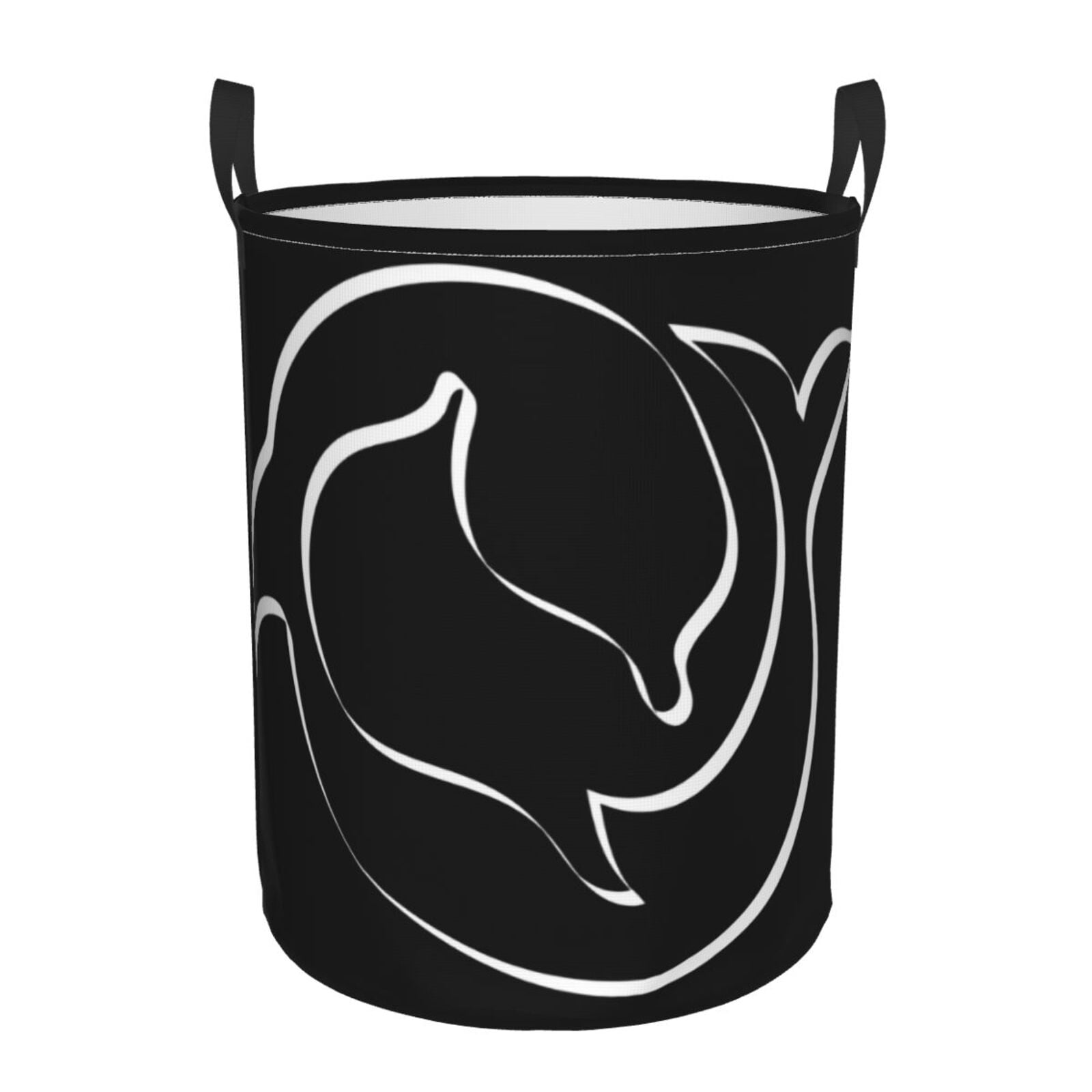 LNWH Laundry Basket, Boho Dolphin Pattern Foldable Laundry Hamper With ...