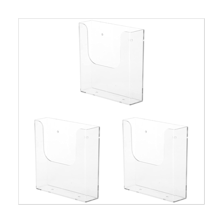 Wall Mounted File Organizer Transparent Wall Mounted File Holder Folder ...